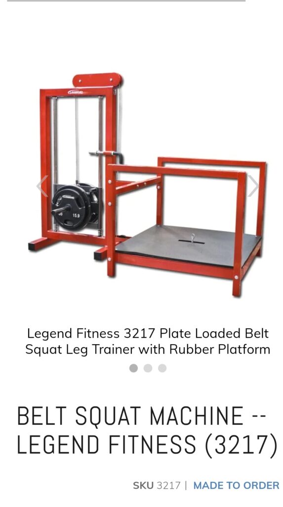 Legend Fitness Belt Squat Machine model #3217 - ReFit Nation