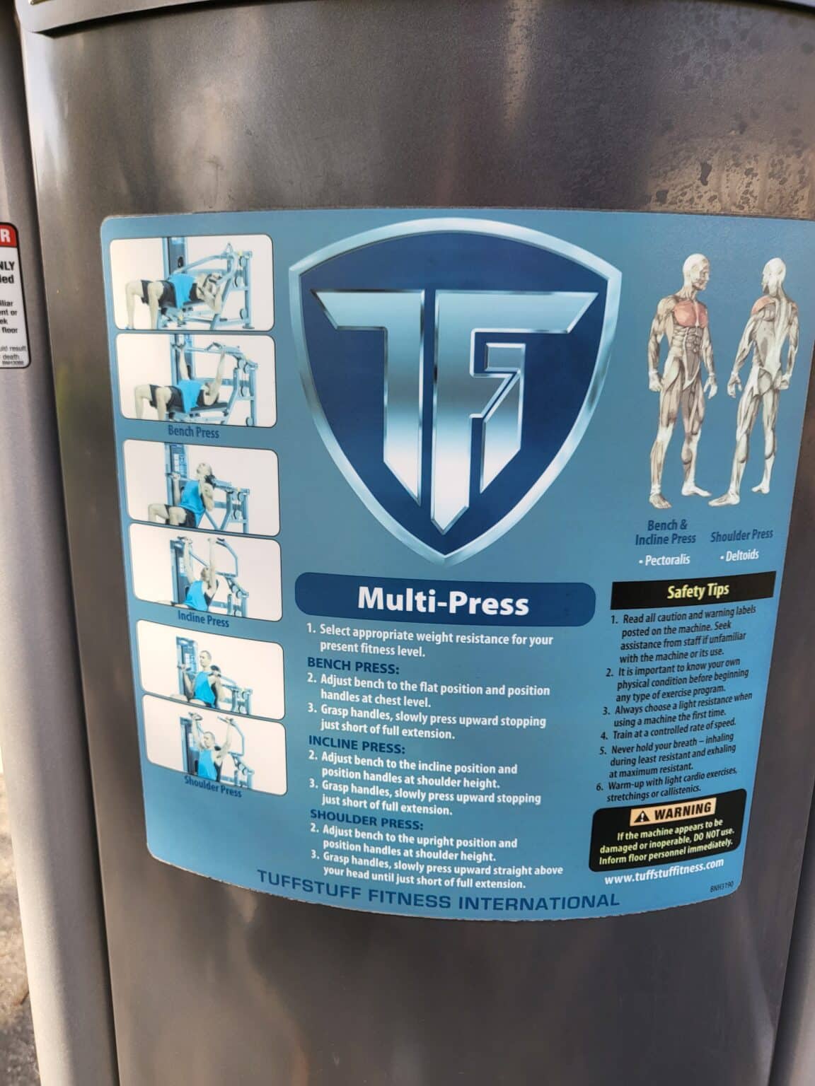 Tuff Stuff Cal Gym Multi-Press - ReFit Nation