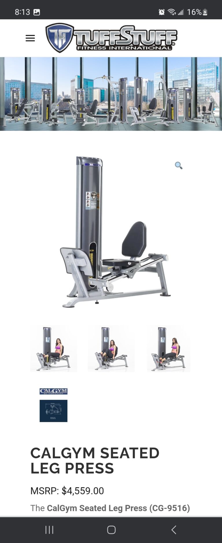 Tuff Stuff Cal Gym Seated Leg Press - ReFit Nation