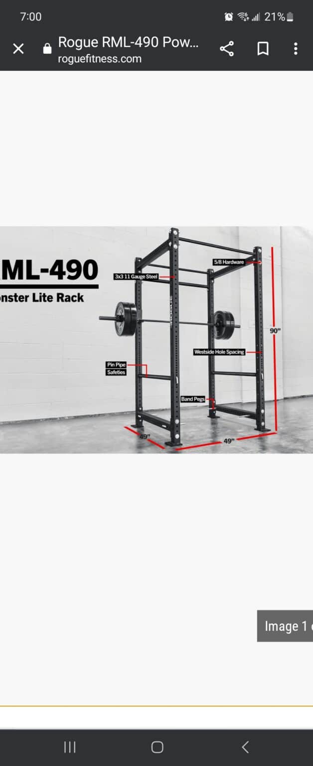 Rogue Monster Lite RML-490 Power Rack - ReFit Nation
